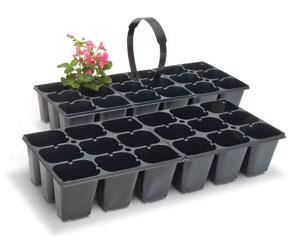Market packs | landscape trays | handles | thermoformed | Landmark Plastic